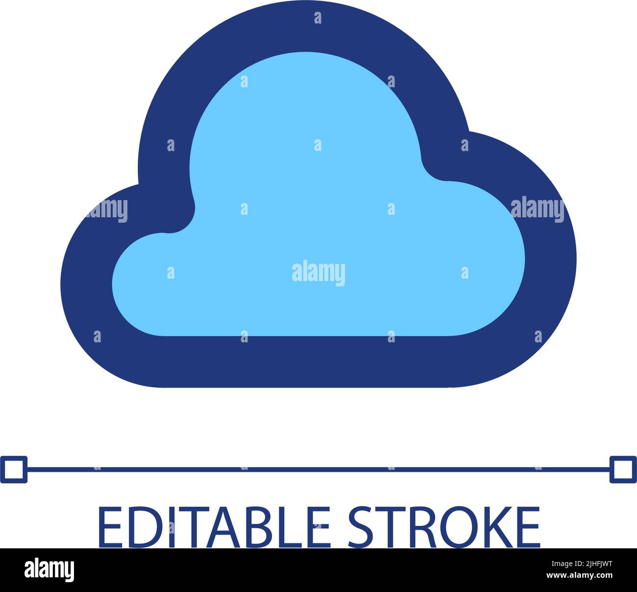 Cloud computing pixel perfect RGB color ui icon Stock Vector Image & Art - Alamy