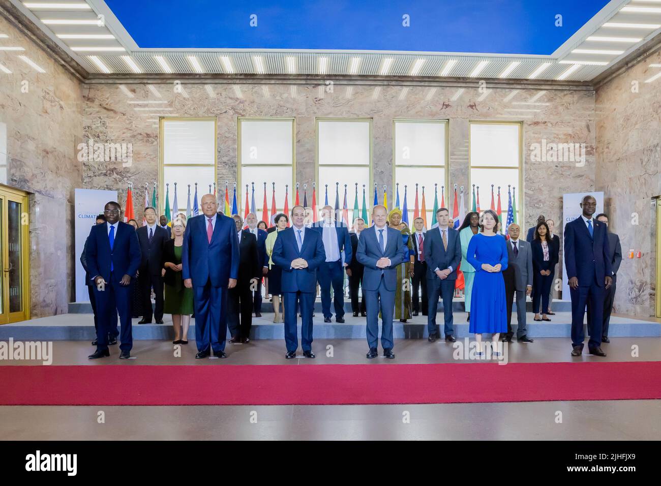 18 July 2022, Berlin: Samih Zhukri (front row, 2nd from left to right ...