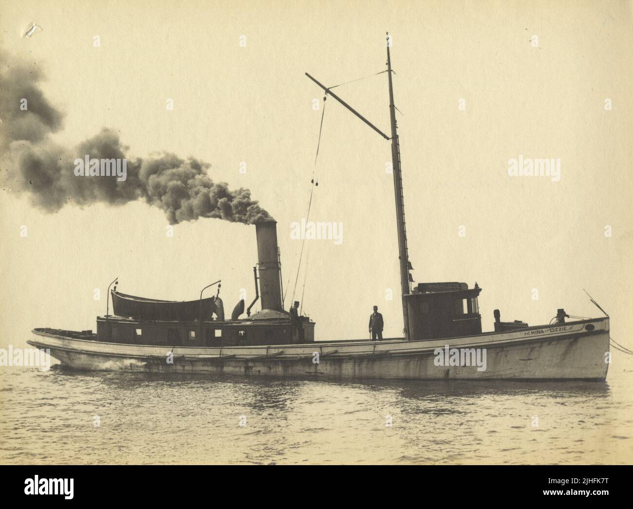 Massachusetts - Graves. Steamer "Mina & Lizzie Stock Photo - Alamy