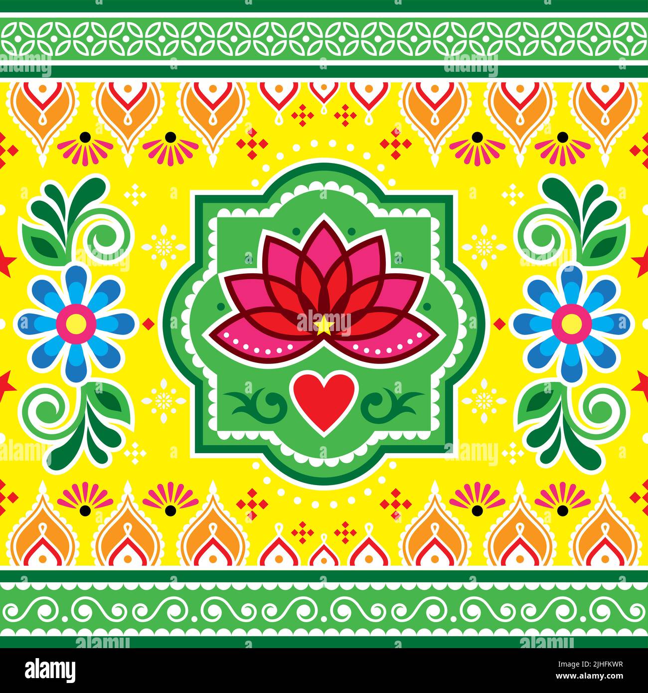 Pakistani painting Stock Vector Images - Alamy