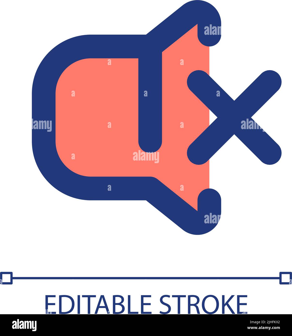 Turn off sound pixel perfect RGB color ui icon Stock Vector Image & Art - Alamy