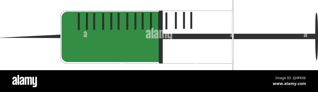 syringe graphics with green liquid Stock Vector Image & Art - Alamy