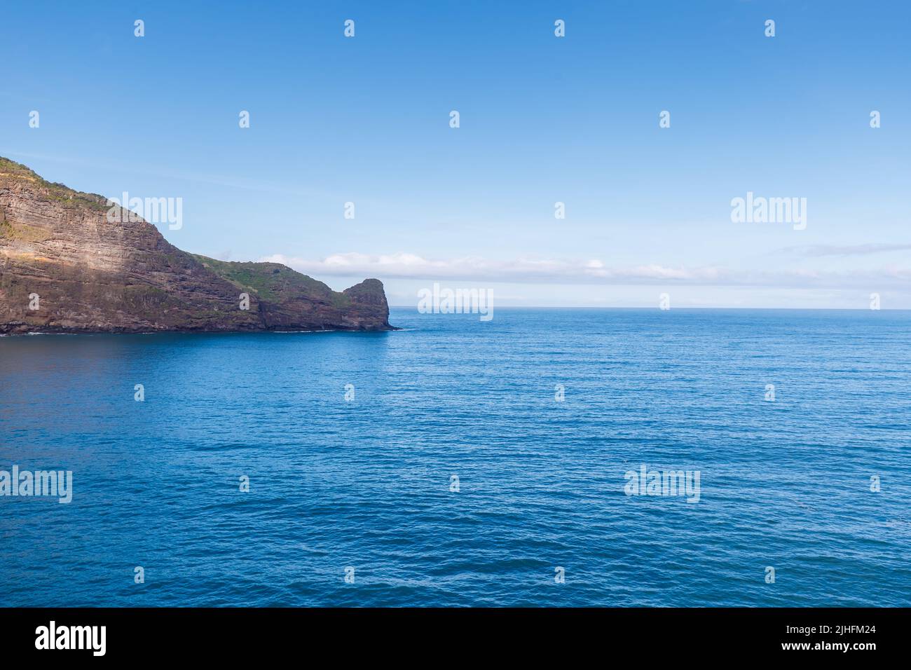 view from the crane viewpoint on the Guindaste mirador on the island of ...