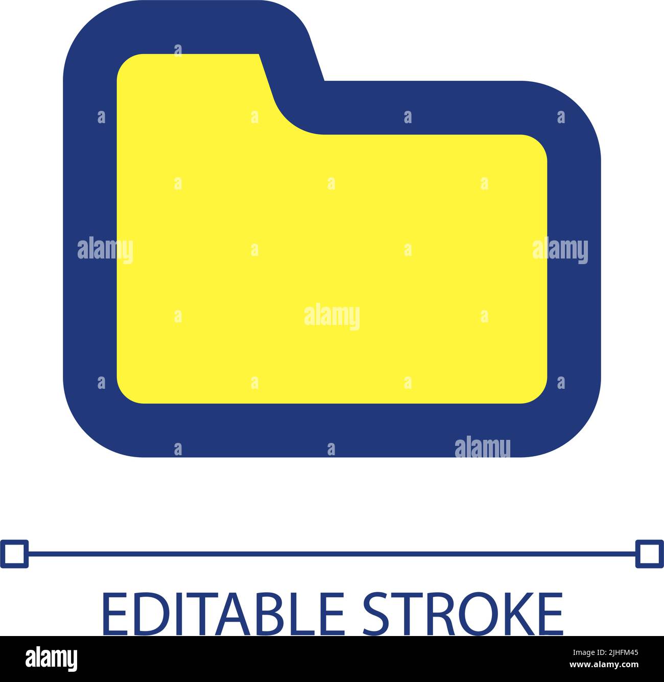 Folder pixel perfect RGB color ui icon Stock Vector Image & Art - Alamy