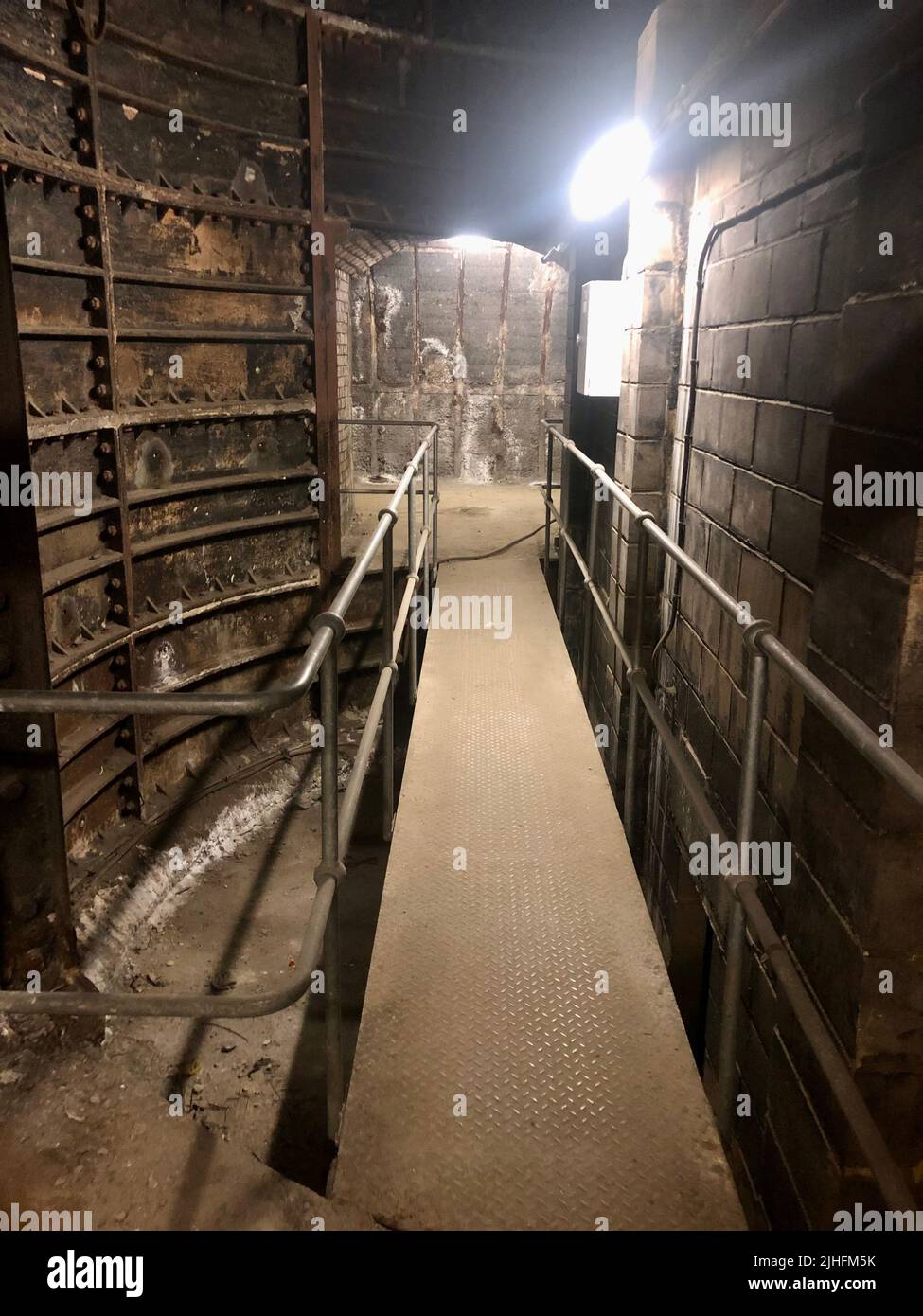 A view of an abandoned walkway. LONDON, ENGLAND. THE SECRET past of ...