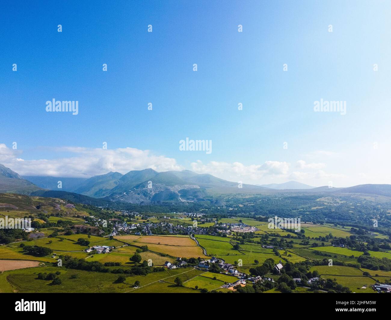Aerial view snowdon hi-res stock photography and images - Alamy
