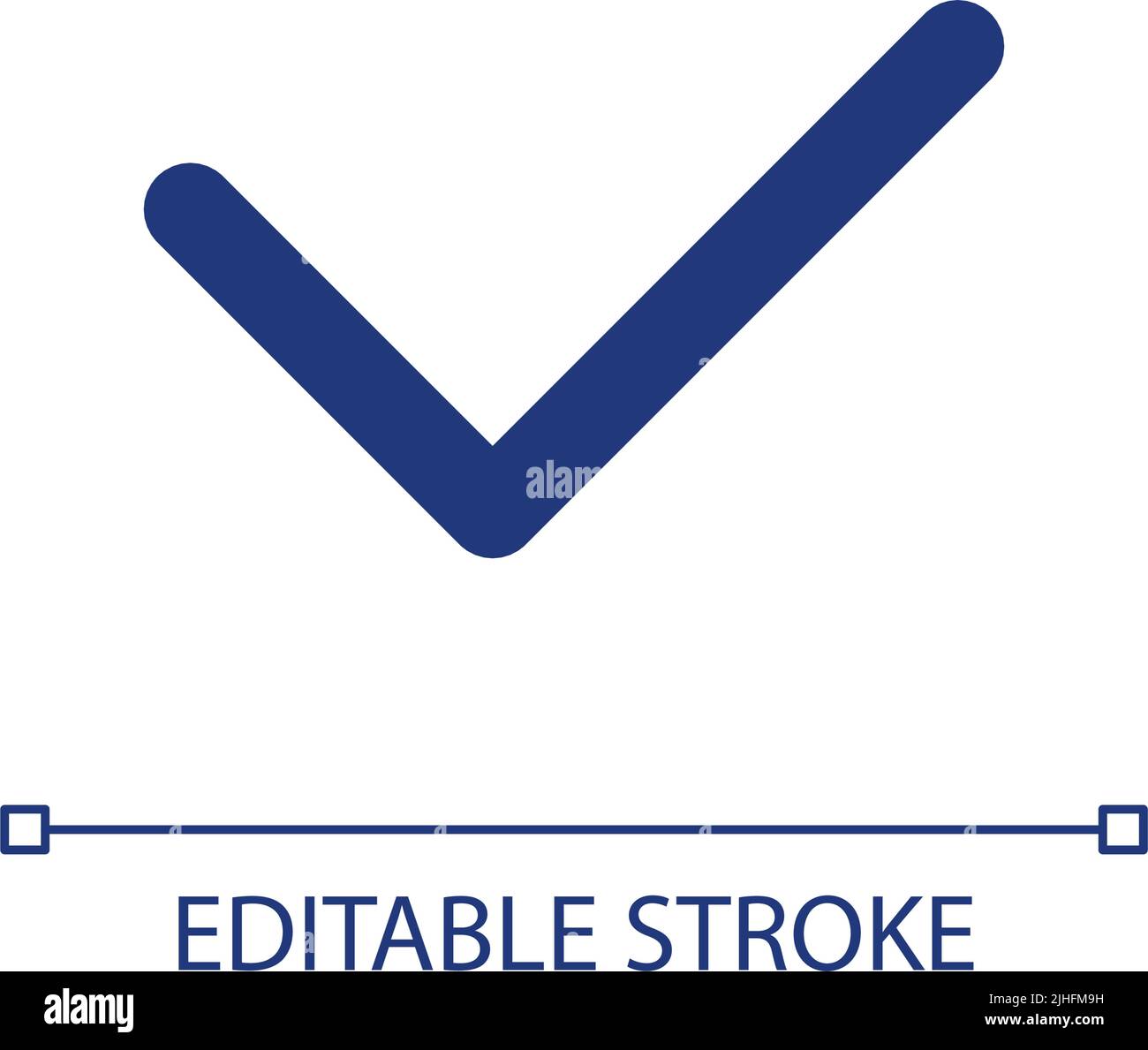 Check mark pixel perfect RGB color ui icon Stock Vector Image & Art - Alamy