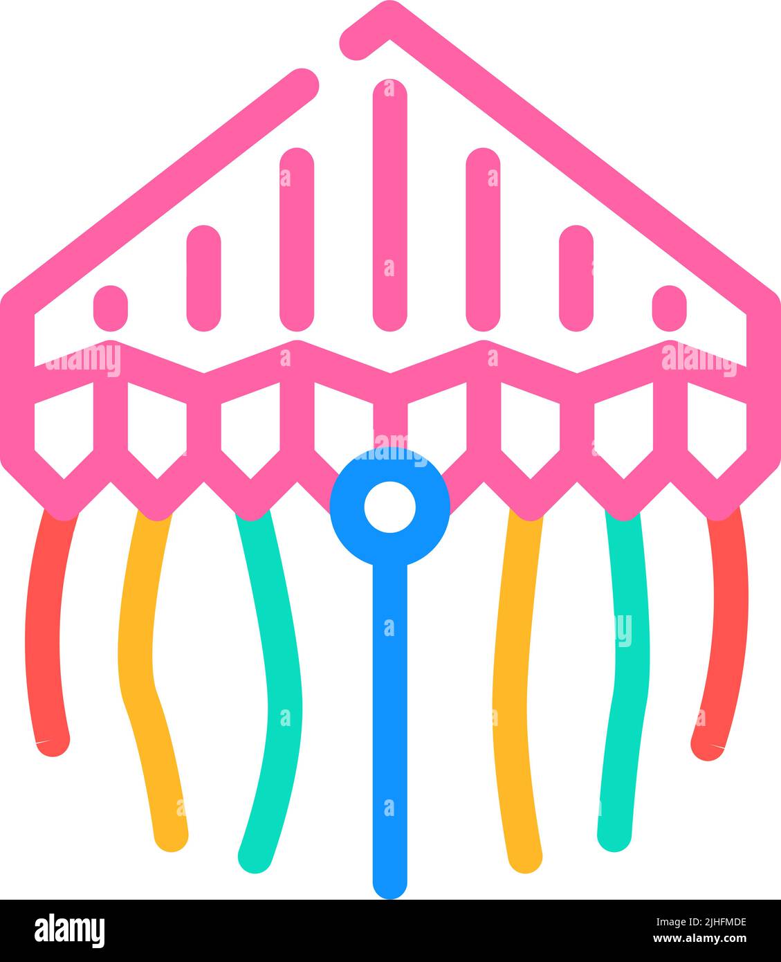 delta kite color icon vector illustration Stock Vector Image & Art - Alamy