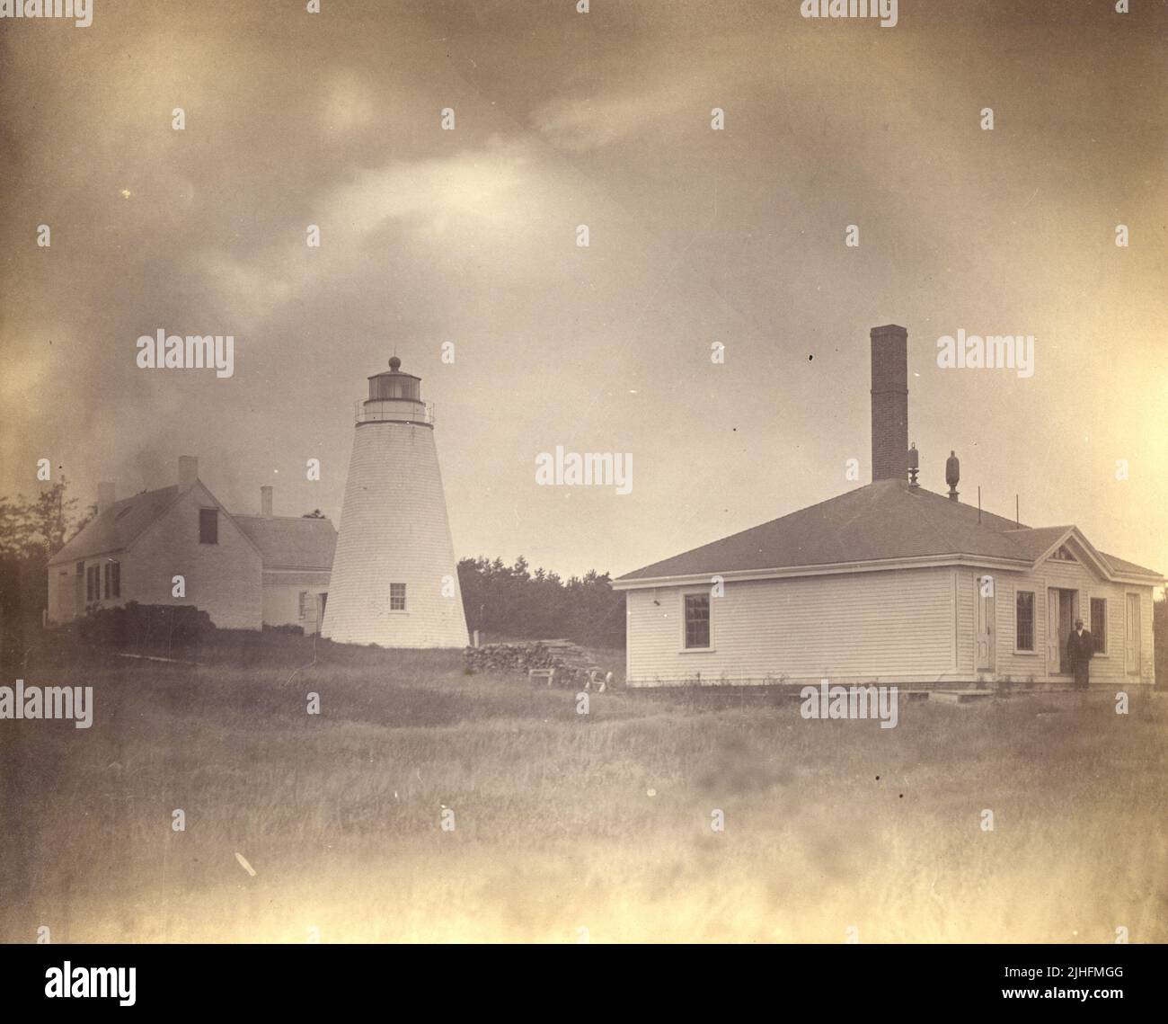 Massachusetts - Holmes Hole. Holmes Hole, West Chop, Massachusetts. Fog ...