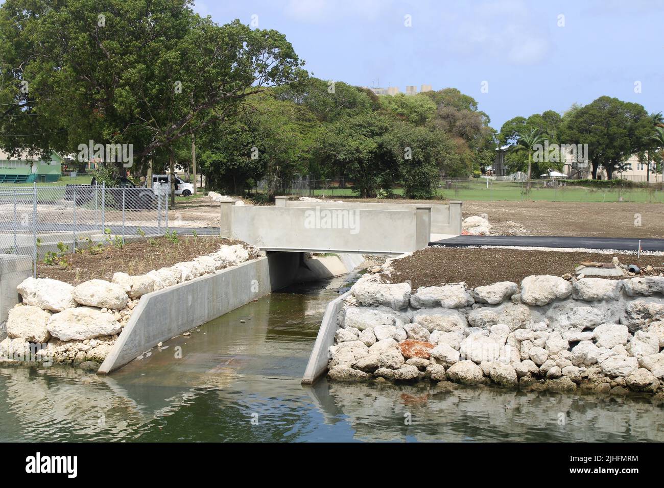Photo of completed Constitution River in Bridgetown Barbados Stock ...
