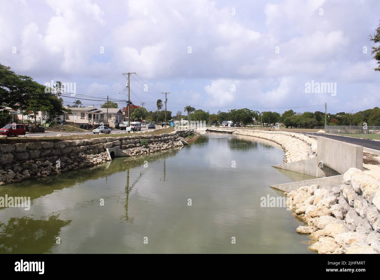 Photo of completed Constitution River in Bridgetown Barbados Stock ...