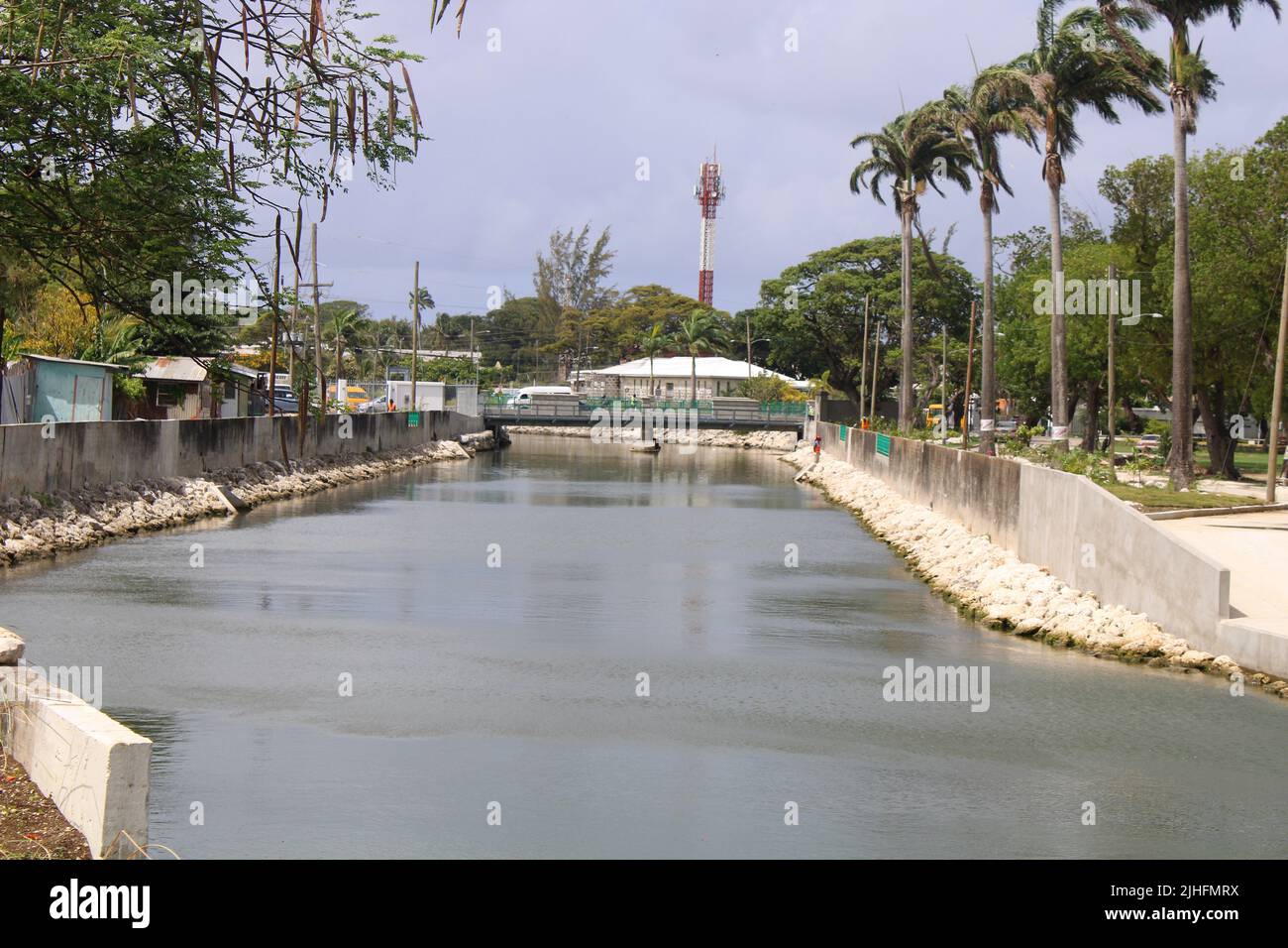 Photo of completed Constitution River in Bridgetown Barbados Stock ...