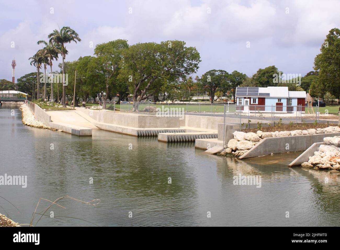 Photo of completed Constitution River in Bridgetown Barbados Stock ...