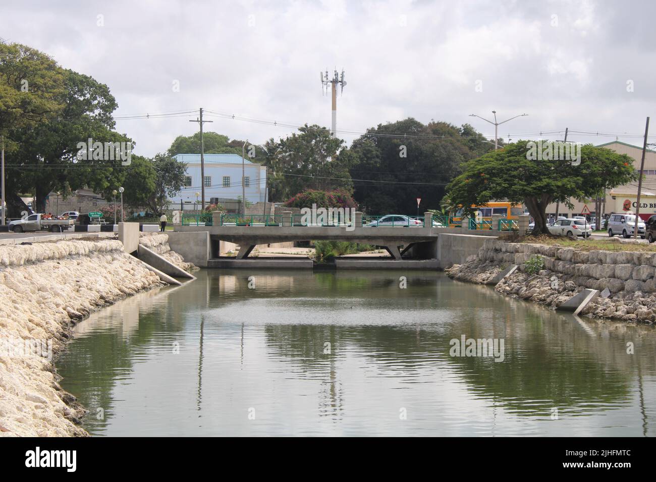 Photo of completed Constitution River in Bridgetown Barbados Stock ...