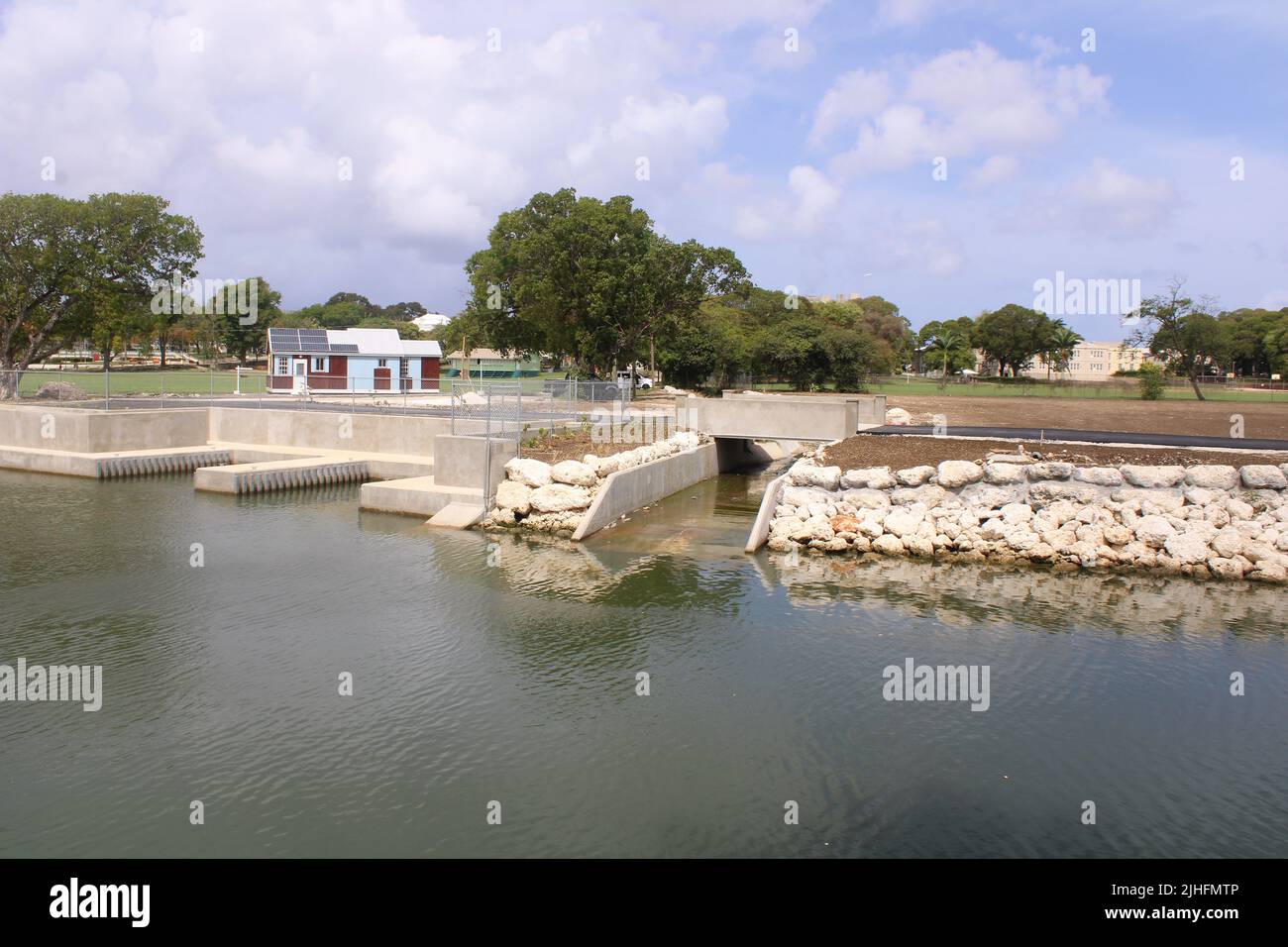 Photo of completed Constitution River in Bridgetown Barbados Stock ...