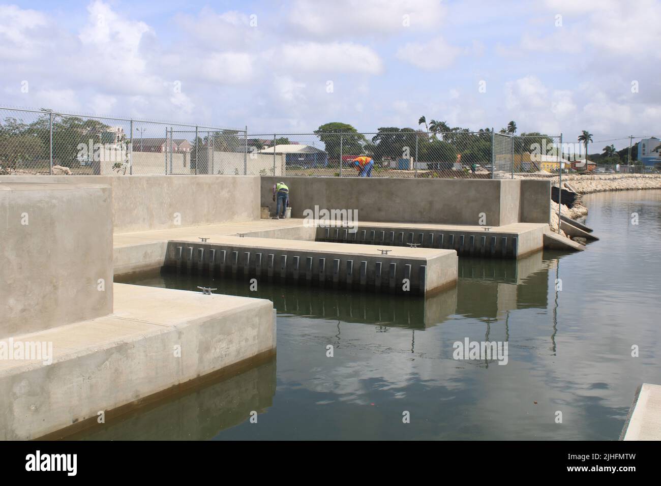 Photo of completed Constitution River in Bridgetown Barbados Stock ...