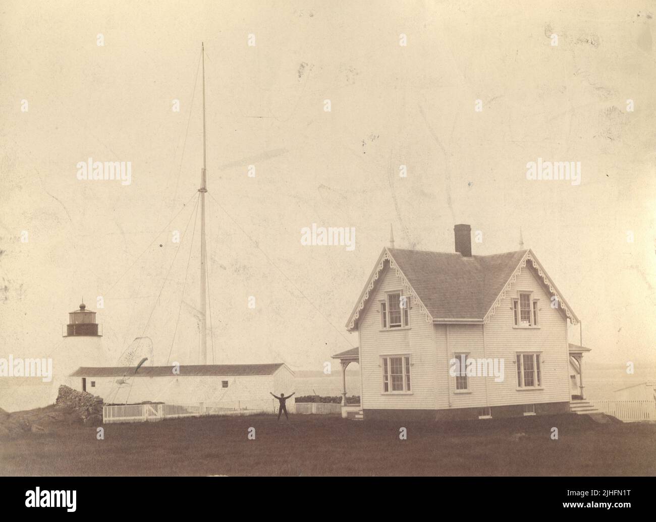 Massachusetts - Marblehead. The masonry tower was replaced by an iron ...