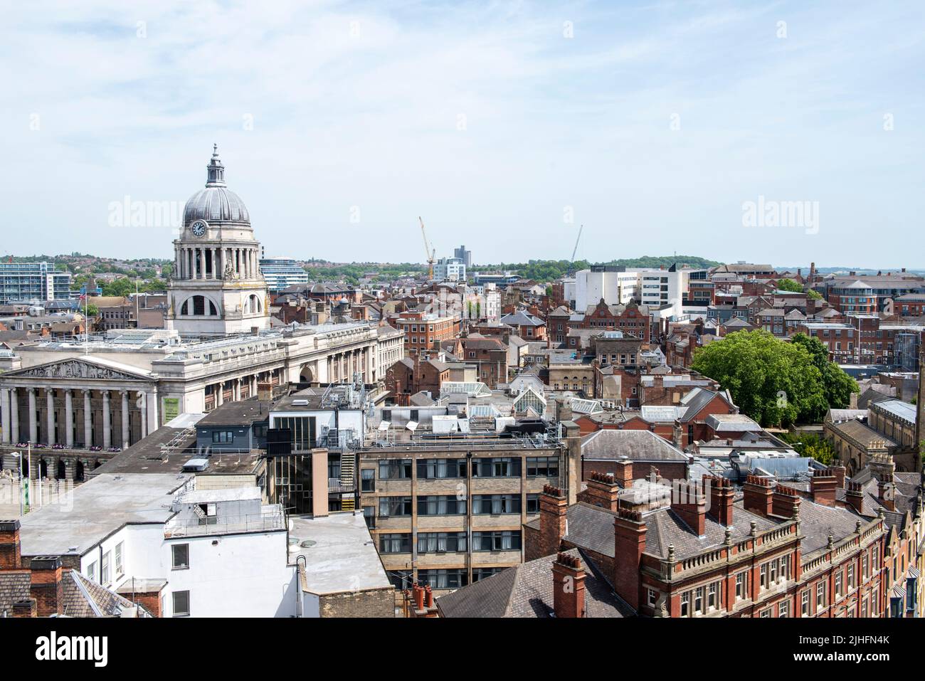 Aerial view of Market Square and Wheeler Gate from the roof of Pearl ...