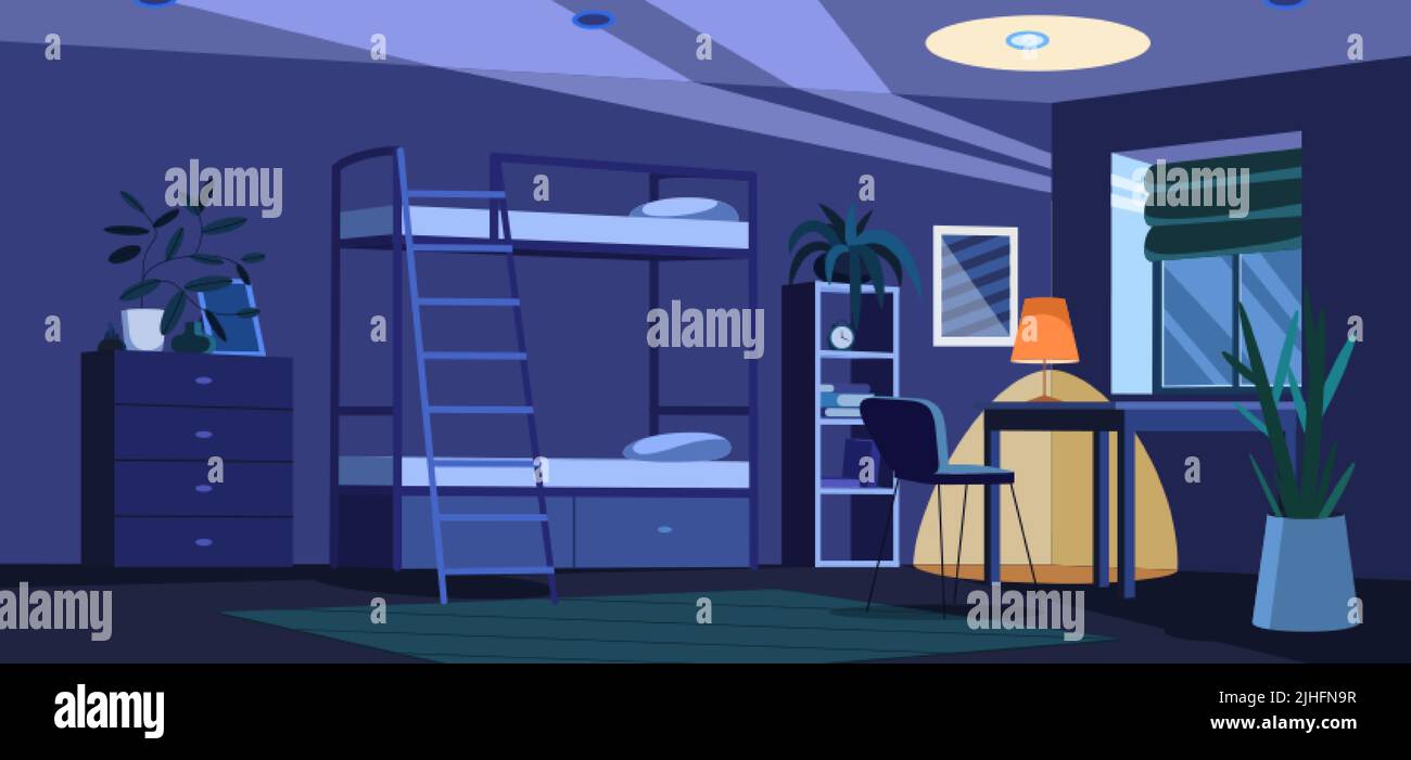 Empty dorm room school Stock Vector Images - Alamy
