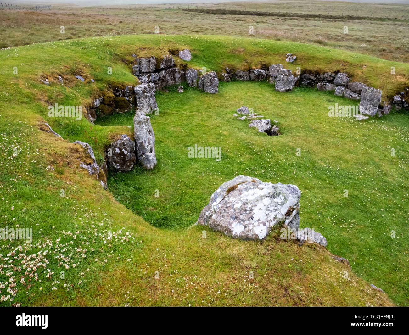 Stanydale Temple a neolithic temple at Stanydale on Mainland Shetland ...