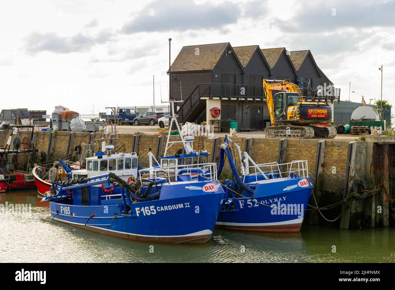 Fishing Boats at Whitstable Harbour, Kent, England Stock Photo - Alamy