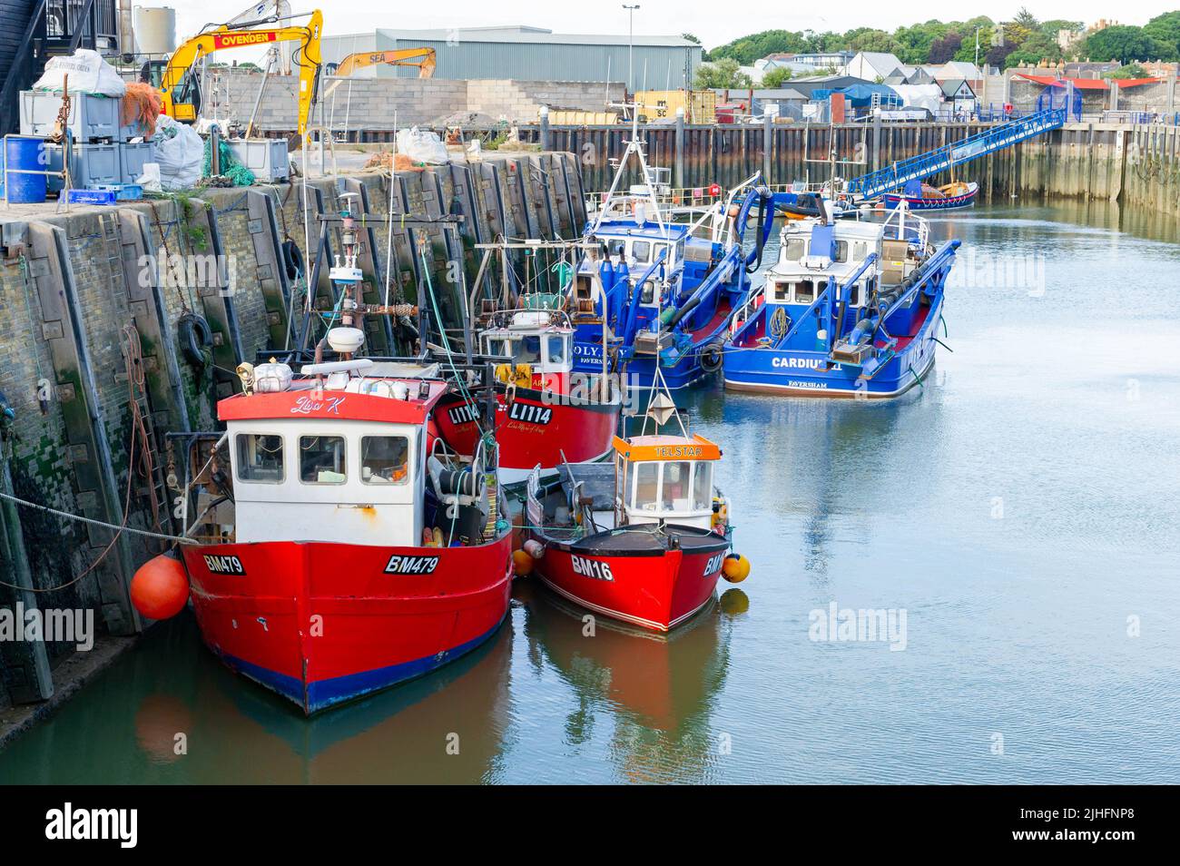 Fishing Boats at Whitstable Harbour, Kent, England Stock Photo - Alamy