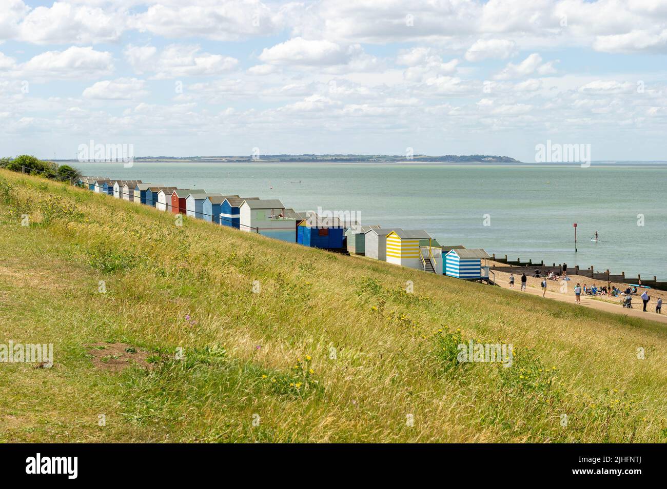 Beach Huts on Tankerton Beach, Kent, England Stock Photo - Alamy