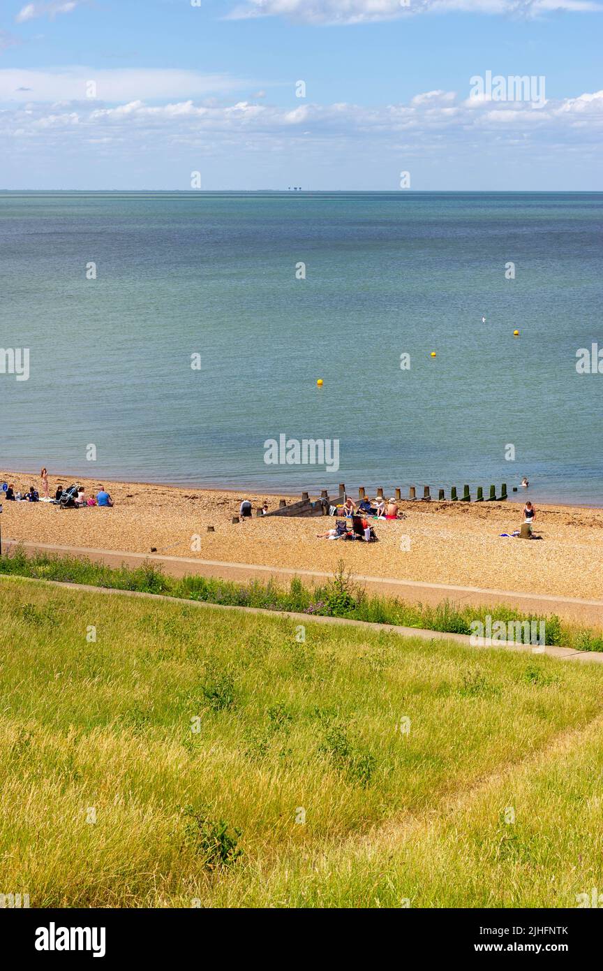 Tankerton Beach on a sunny day, Kent, England Stock Photo - Alamy