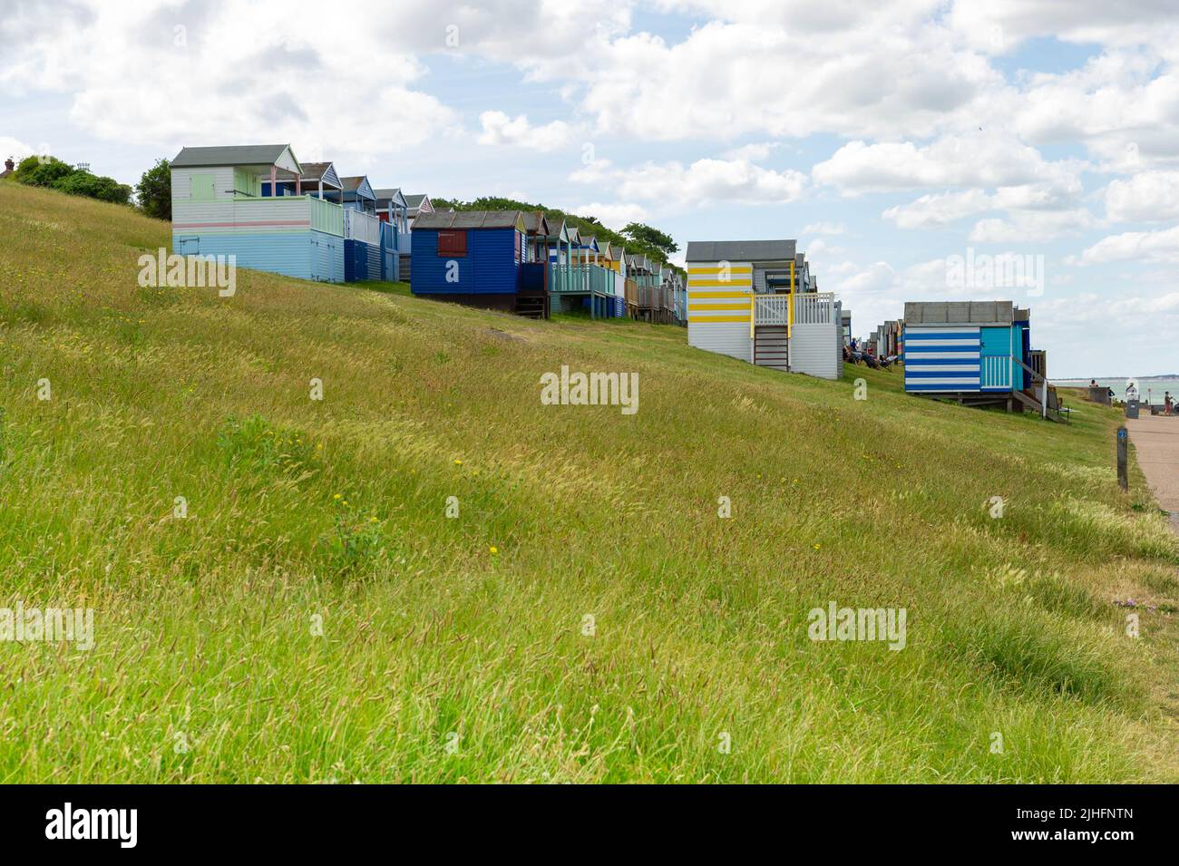 Beach Huts on Tankerton Beach, Kent, England Stock Photo - Alamy