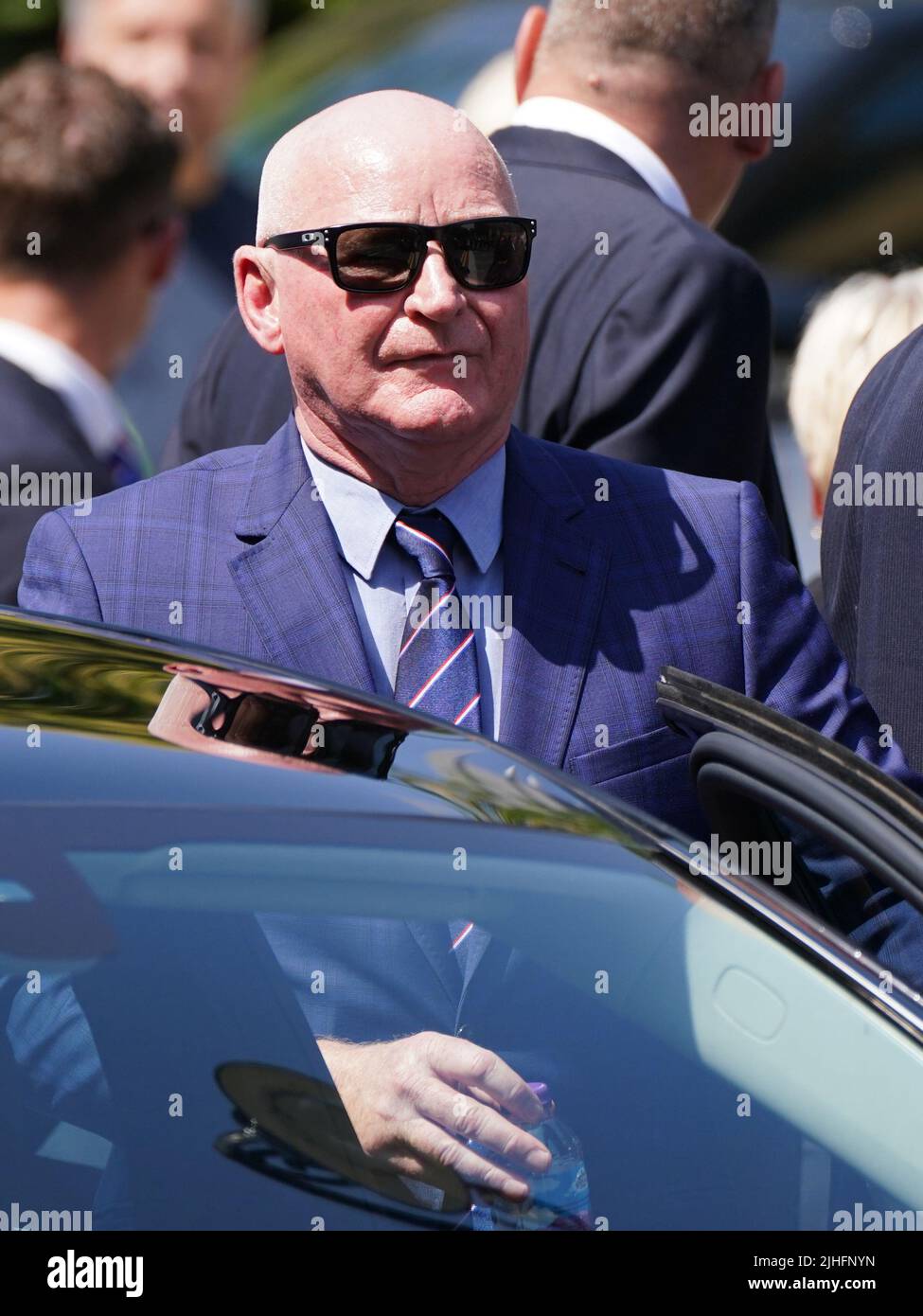 Former Rangers player John Brown ahead of the funeral service of former ...