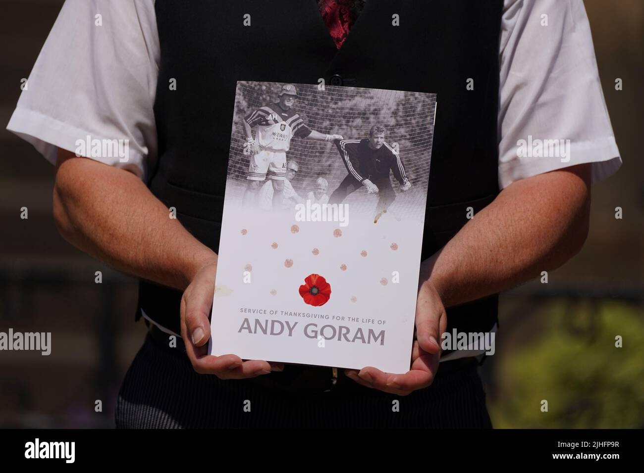 The order of service ahead of the funeral service of former Rangers ...