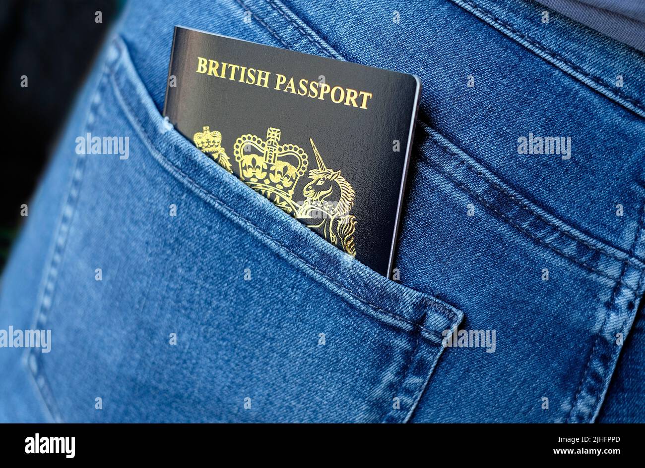 New blue british passport hi-res stock photography and images - Alamy