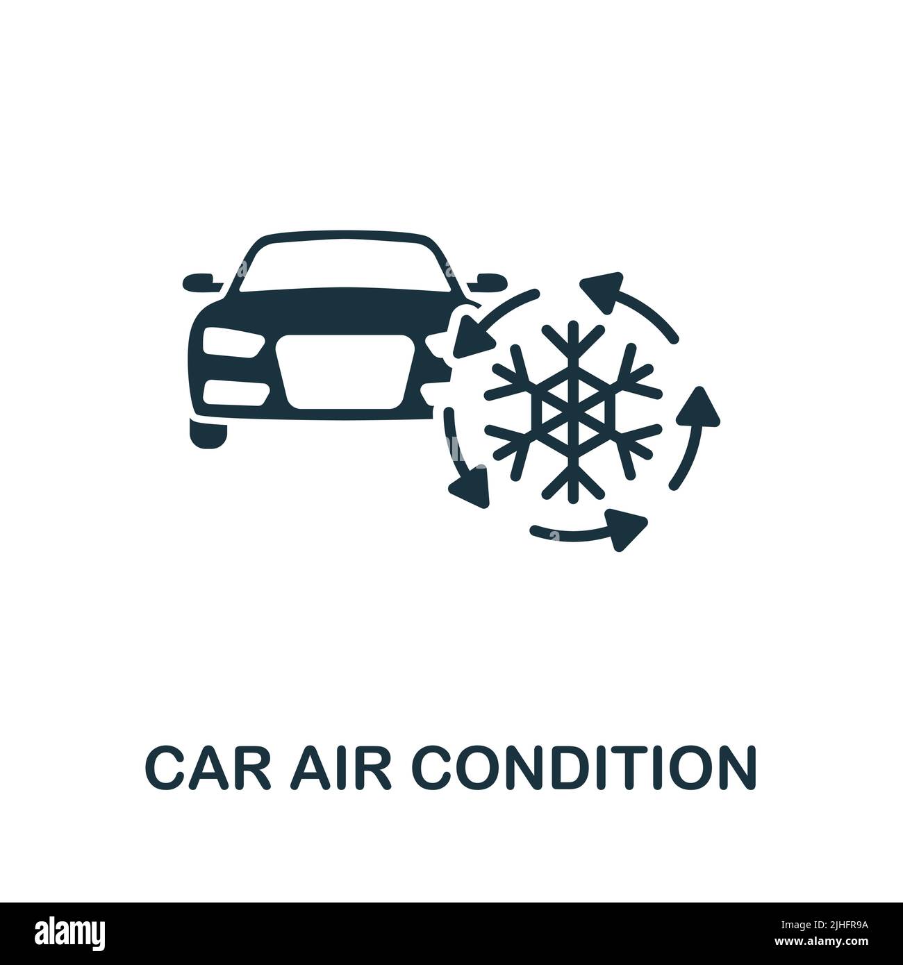 Car Air Condition icon line. Simple element car service symbol for ...