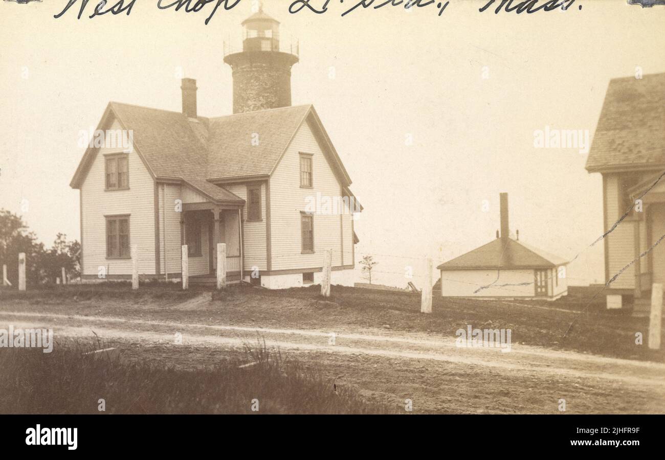 Massachusetts - West Chop. West Chop Light Station, Massachusetts Stock ...