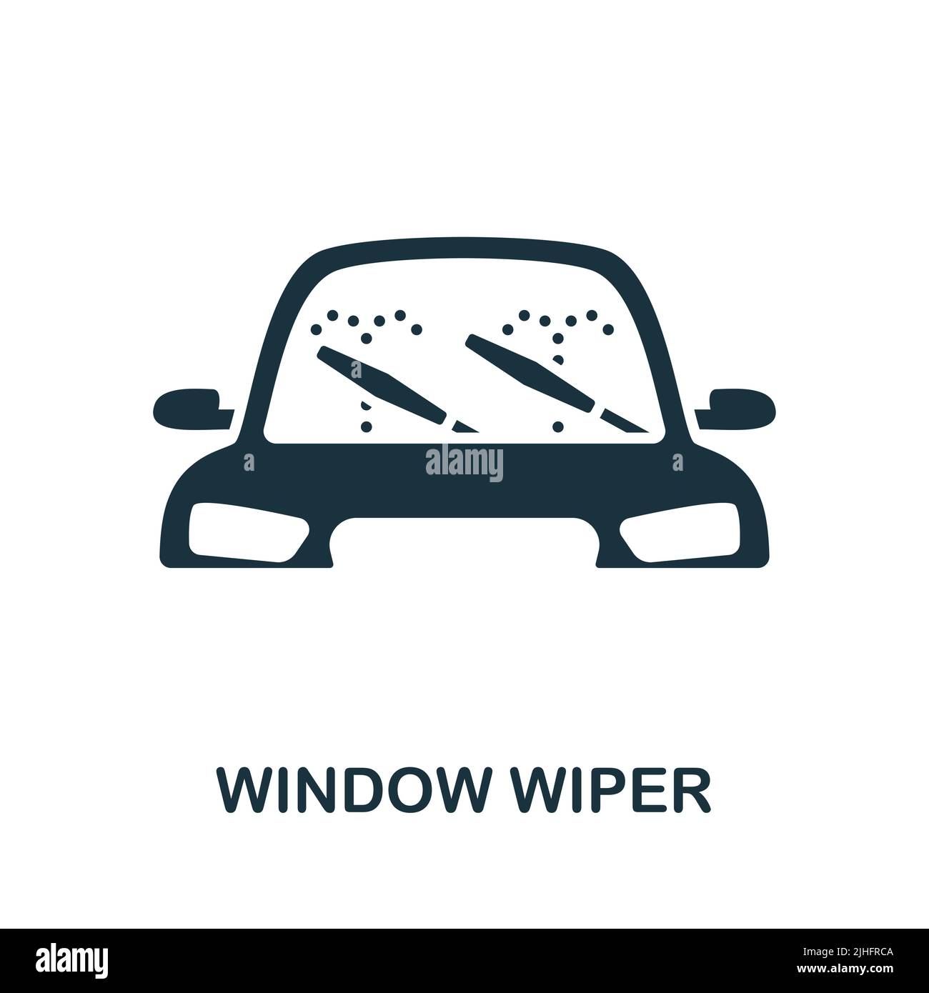 Window Wiper icon line. Simple element car service symbol for templates ...