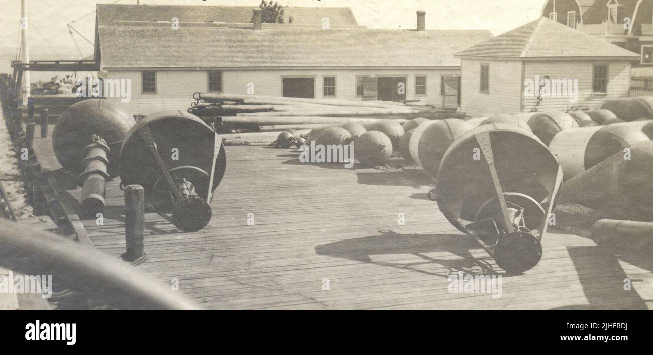 Massachusetts - Woods Hole. Taken from deck of light-ship alond side of ...