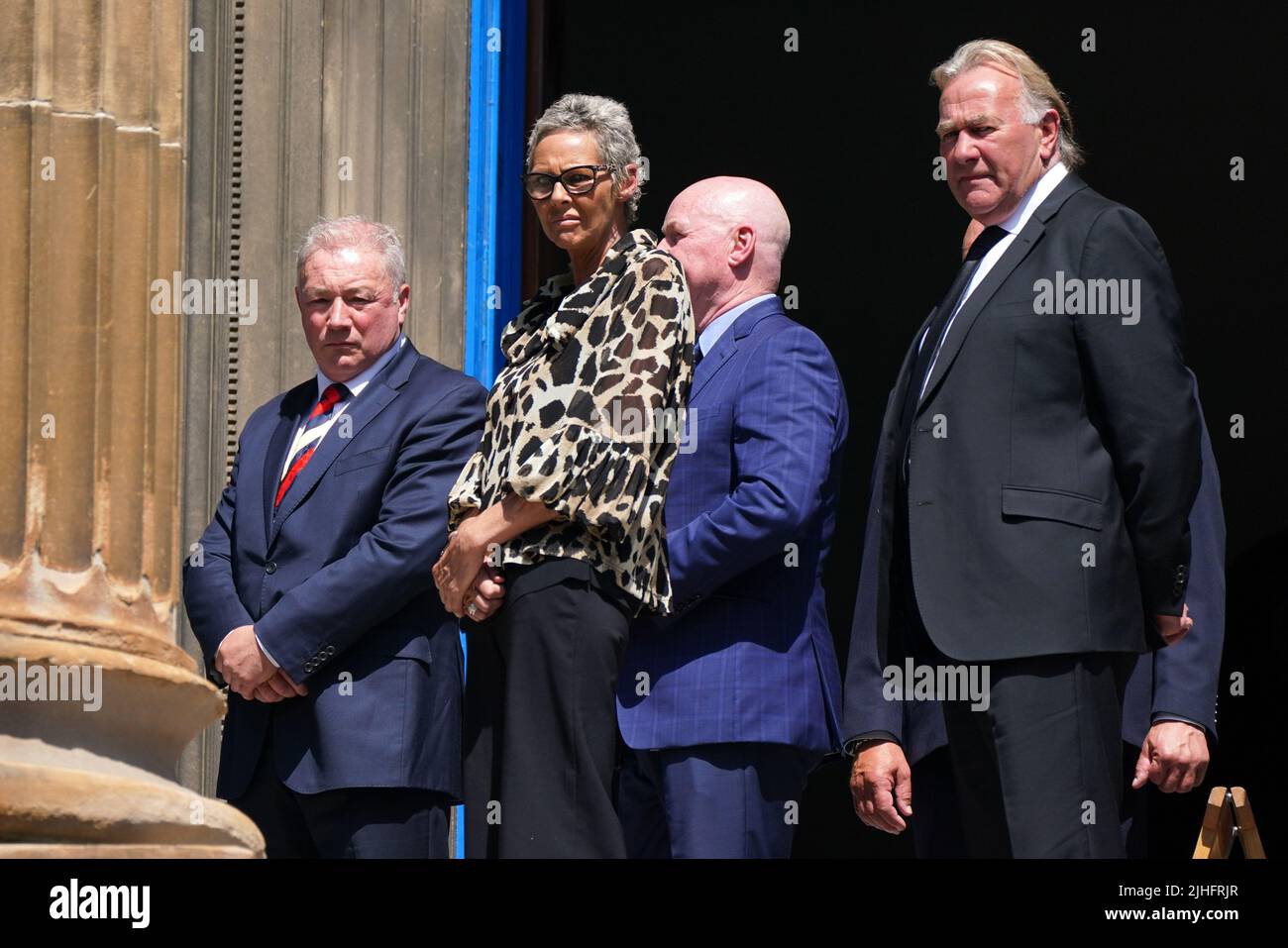 Andy Goram's ex-wife Miriam Wylie with former Rangers players Ally ...