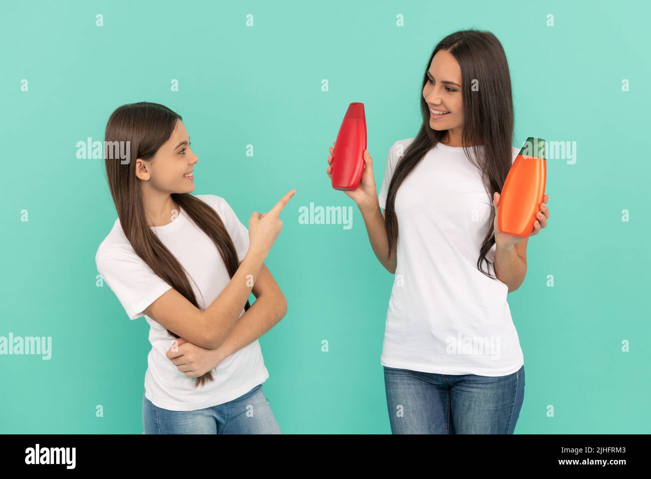 Mother pointing finger hi-res stock photography and images - Alamy