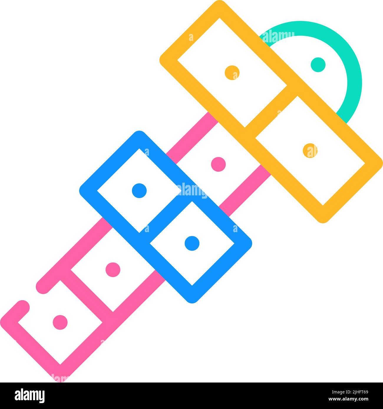 Street Games Color Icon Vector Illustration Stock Vector Image And Art