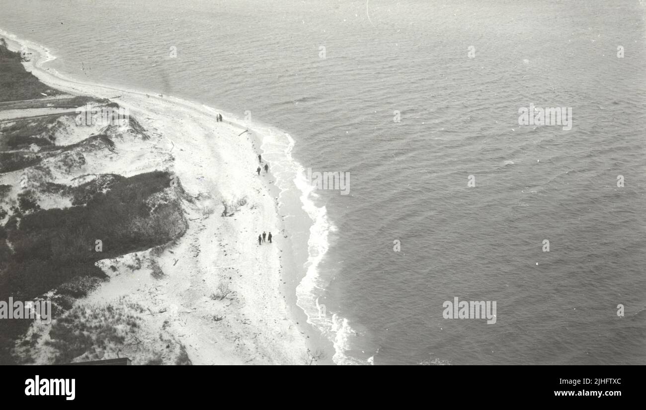 New Jersey - Barnegat. 12:10 PM. Looking westerly at beach in direction ...