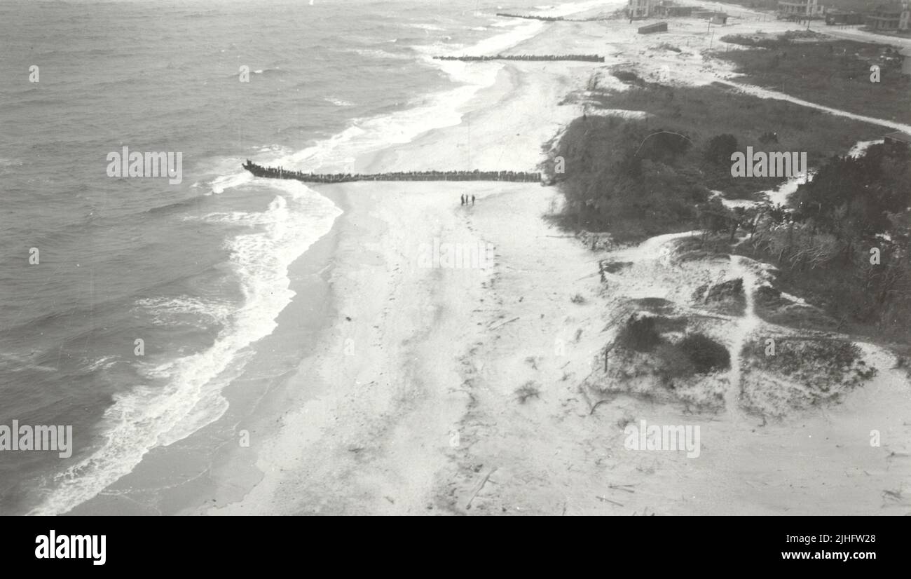 New Jersey - Barnegat. 12:25 PM. Looking nearly south at ruins Oceanic ...
