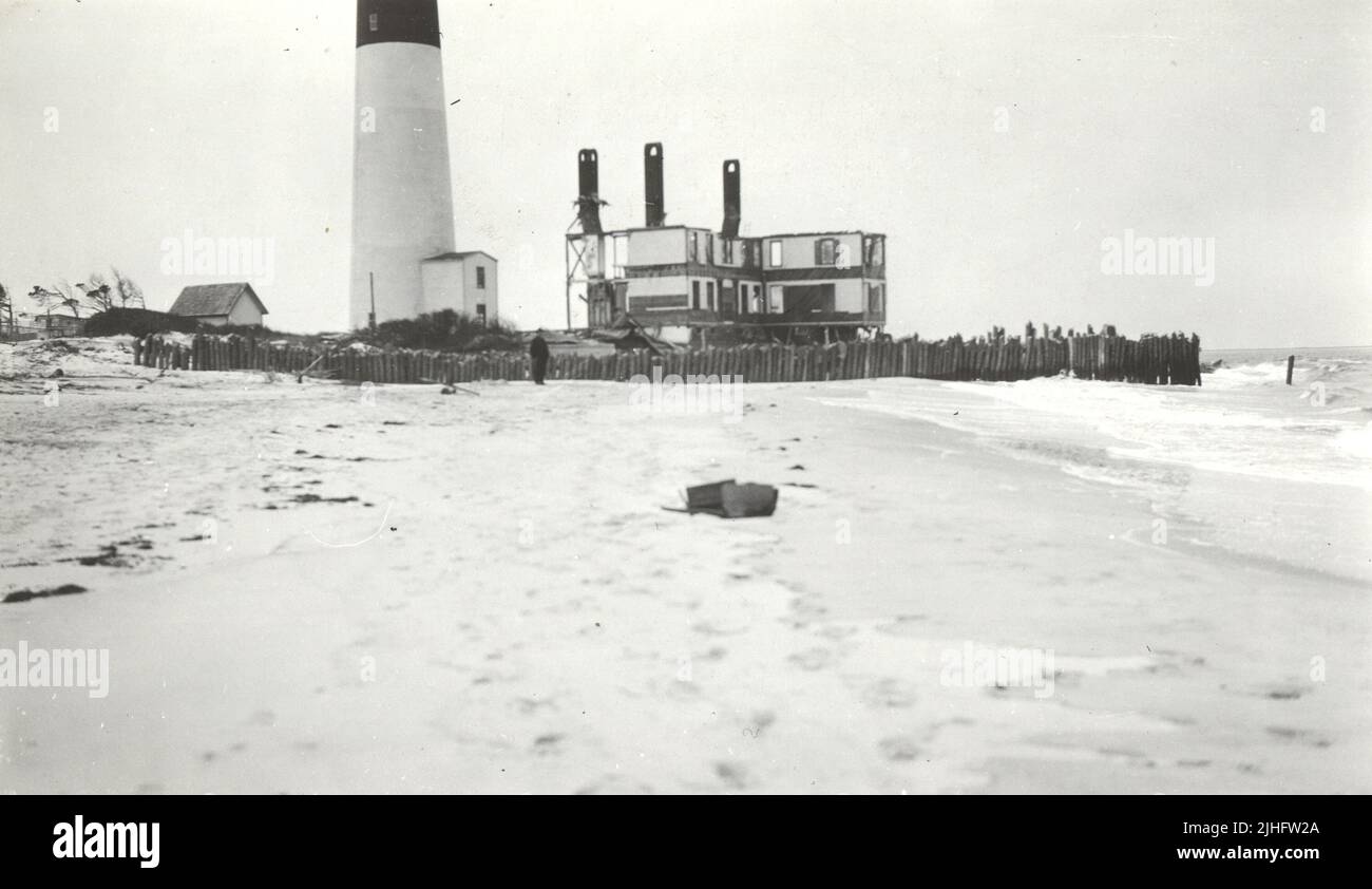New Jersey - Barnegat. 12:32 PM. Looking from beach northwesterly at ...