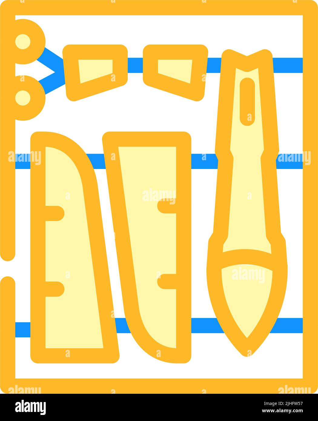 aircraft assembly color icon vector illustration Stock Vector Image ...