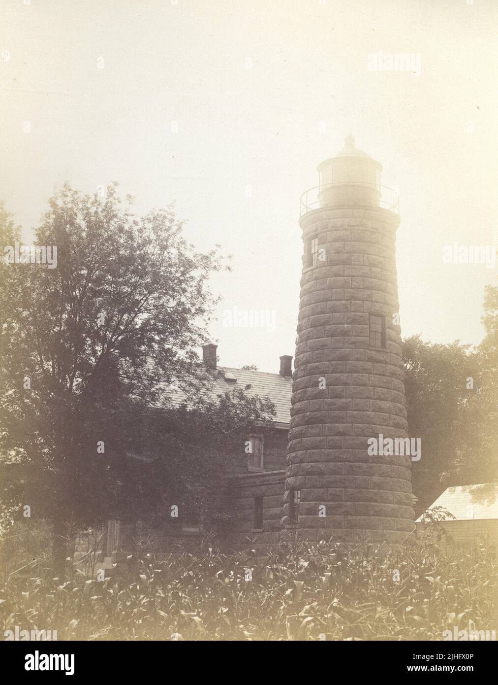 New York - Cumberland Head. Cumberland Head Light Station, New York ...