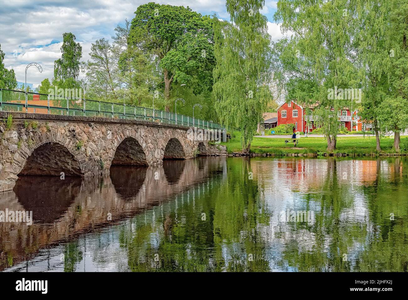 Broby stone bridge hi-res stock photography and images - Alamy