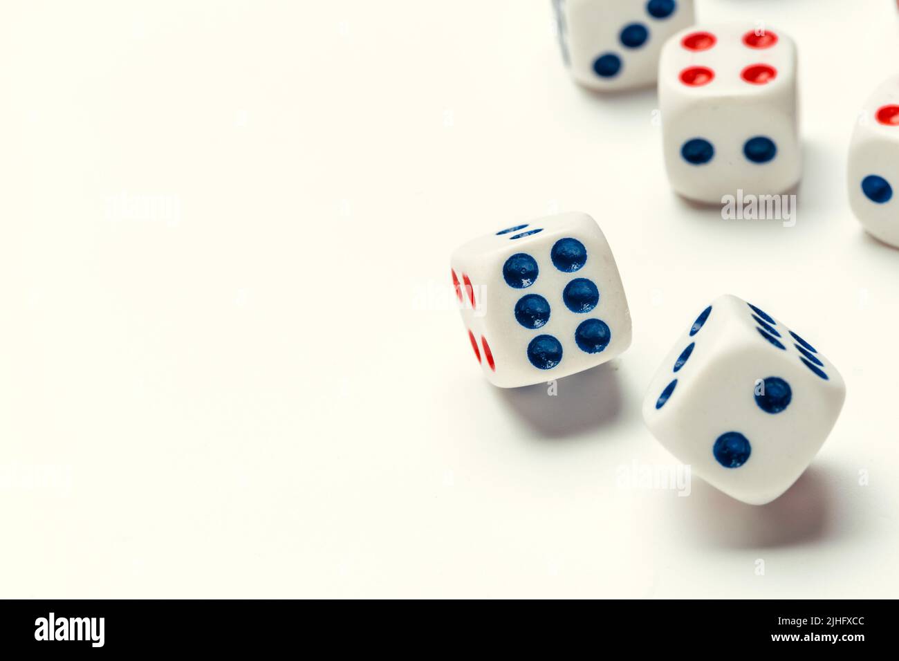 dice isolated on white background Stock Photo - Alamy