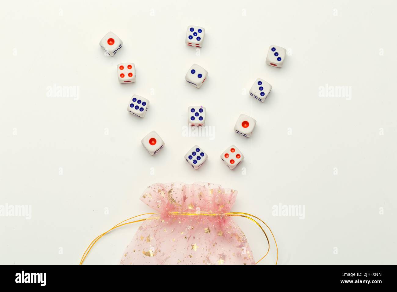 dice isolated on white background Stock Photo - Alamy