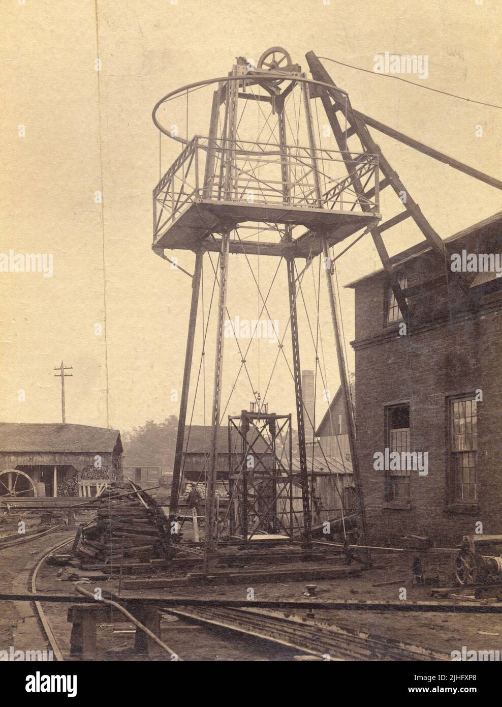 New York - Hell Gate. Electric Tower of Hell Gate Stock Photo - Alamy