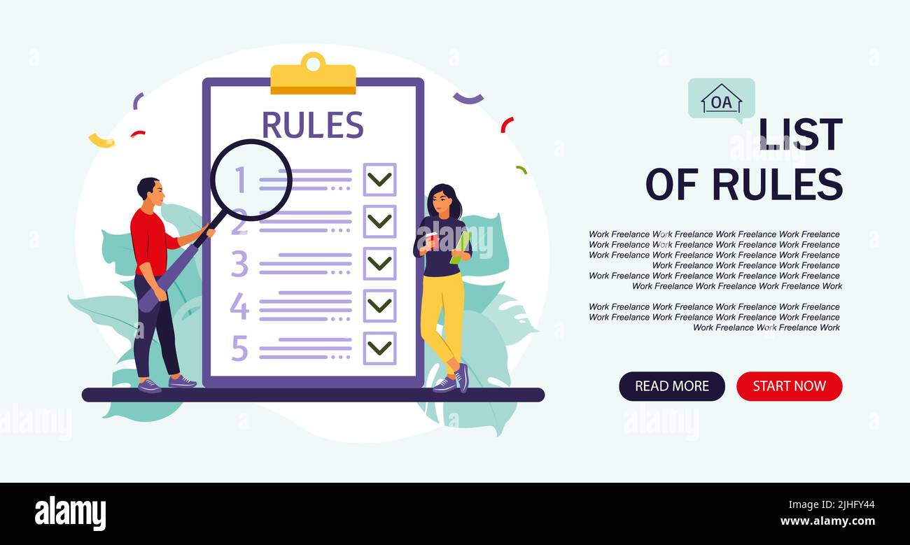 Rule regulation principle Stock Vector Images - Alamy