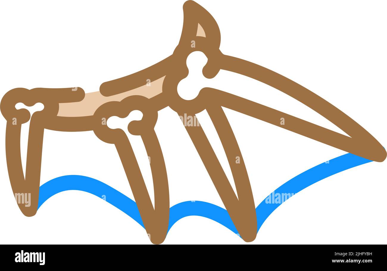 bones of wing color icon vector illustration Stock Vector Image & Art ...